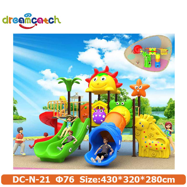 China best outdoor wooden playground equipment tube slide manufacturers ...